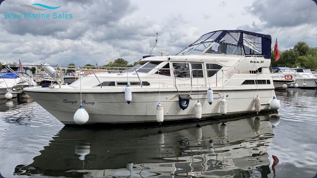 1998 Broom Ocean 34 - £99,950 - YouTube
