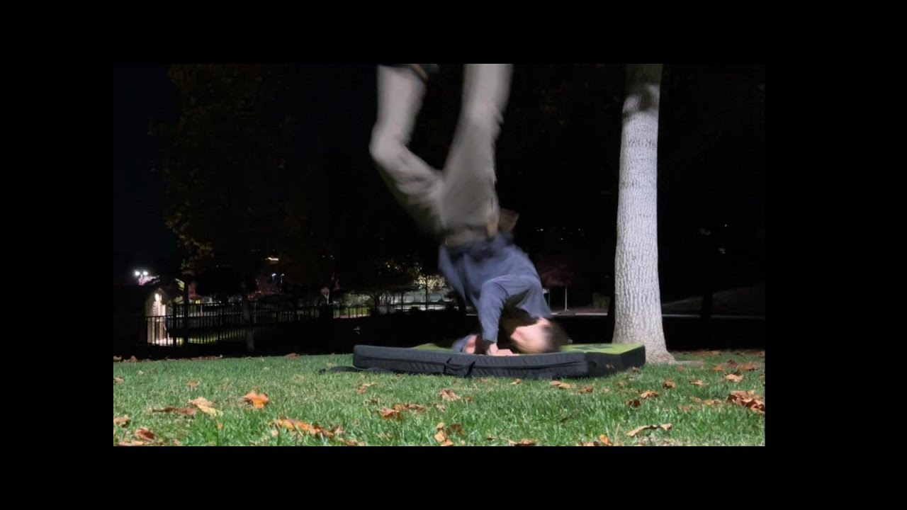 Punch front flip progression #1 - YouTube