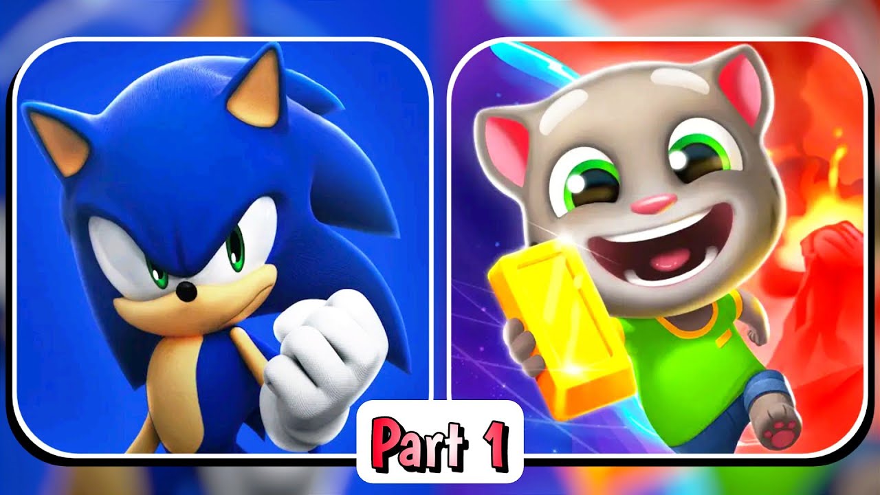 Sonic Forces Vs Talking Tom Time Rush SpeedRun Gameplay Walkthrough ...