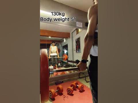 130kg weight lifting 🎯😬 - YouTube