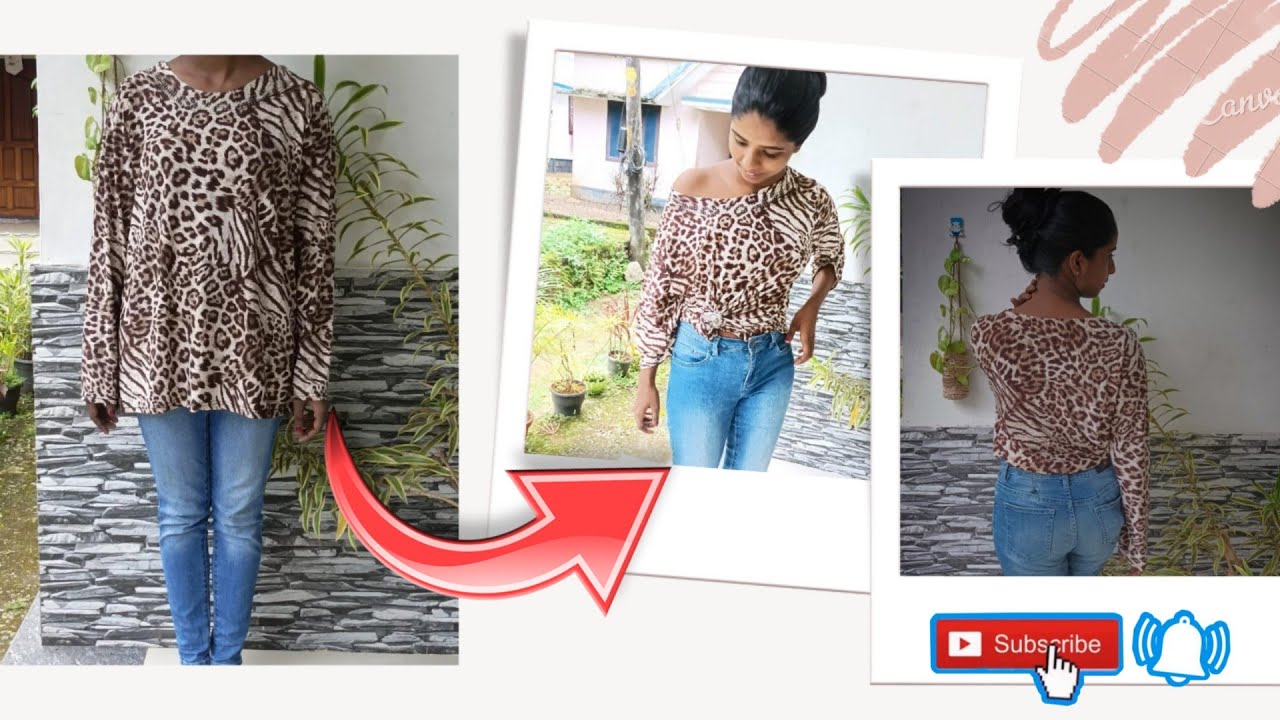 Easy ways to upgrade your boring top | top transformation 4 easy ways ...