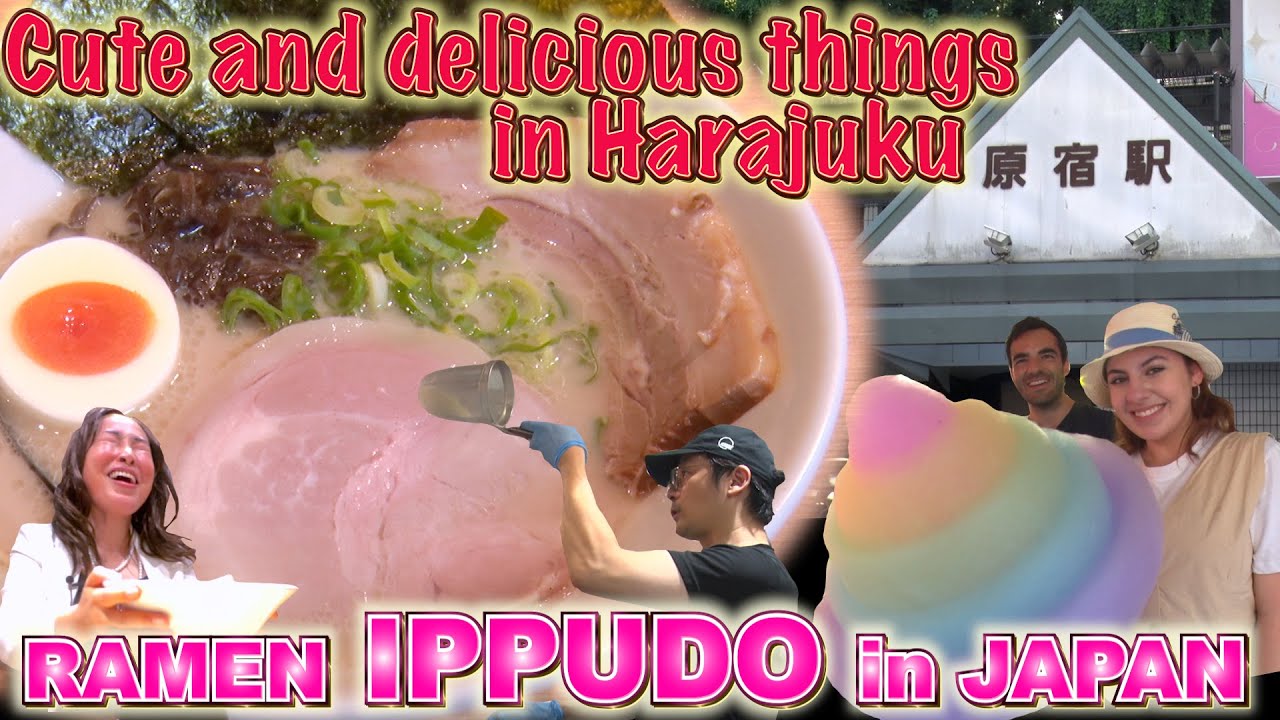 Enjoy popular sweets and Ippudo's tonkotsu ramen in Harajuku, Tokyo. 【RAMENOMIC JAPAN】 - YouTube