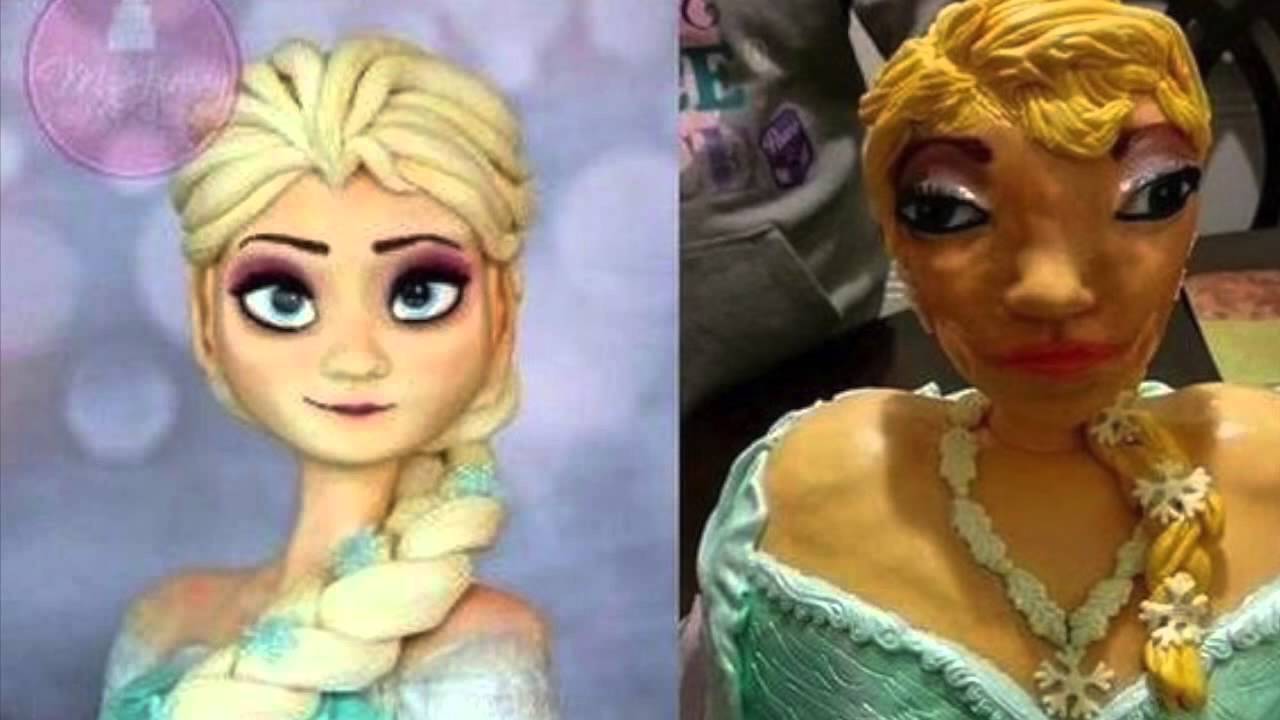 The Real Story Behind the Frozen Elsa Cake Fail - YouTube