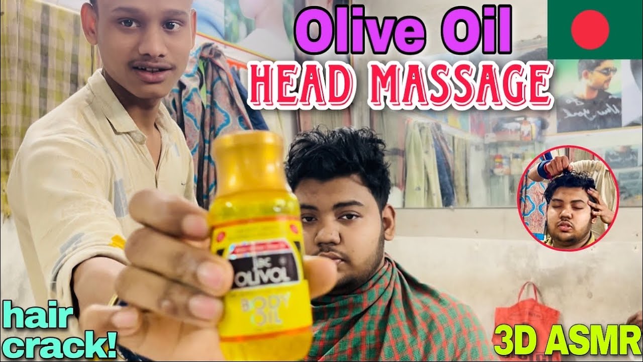 Very Intense Head Massage💈Headache & Back Pain solution by Bangladeshi ...