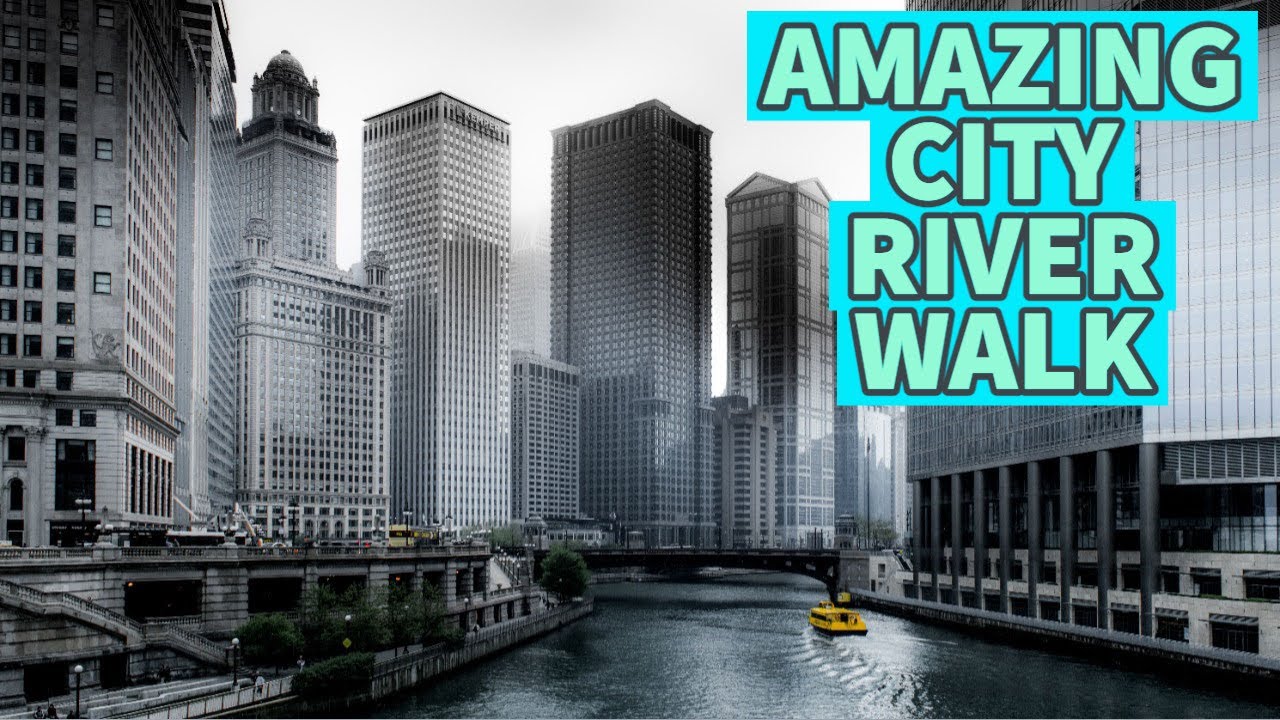 Chicago River Walk: ALLURING 22 Minute Autumn Saturday Walk Past ...