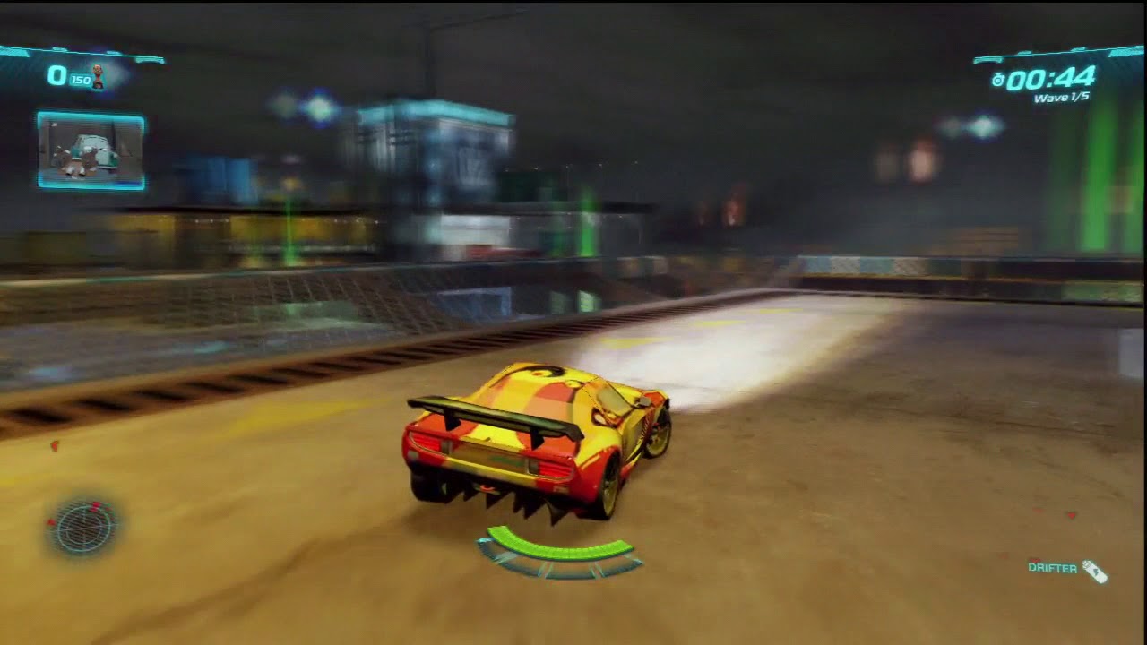 PS3 Cars 2 Secret Briefcase Location #17 Oil Rig Arena Master Tracker ...