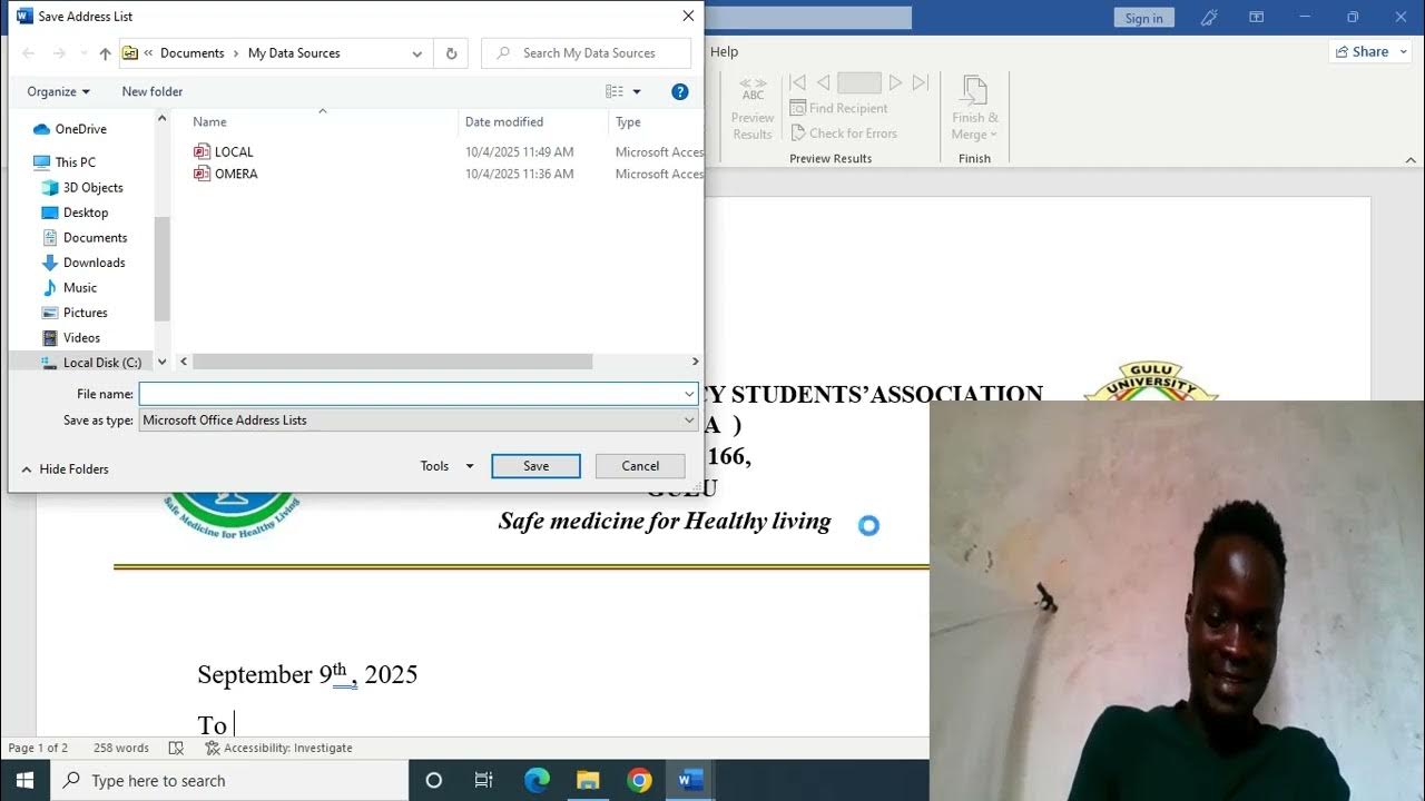 How to mail merge - YouTube