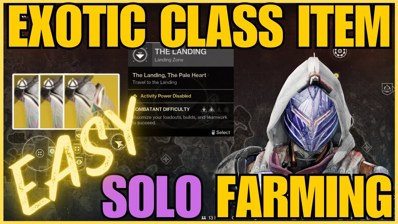 How to Farm Exotic Class Item Easy Solo Guide \ Destiny 2 The Final ...