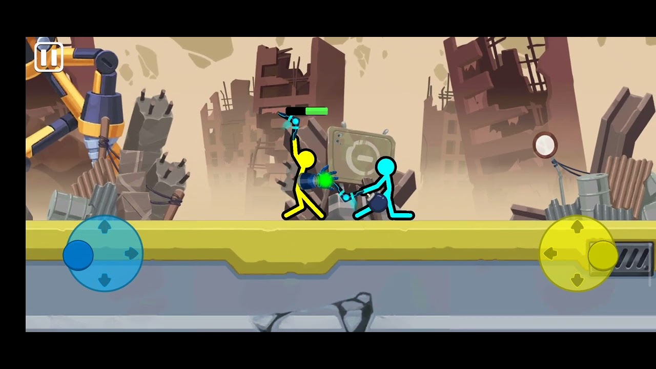 playing stickman game - YouTube