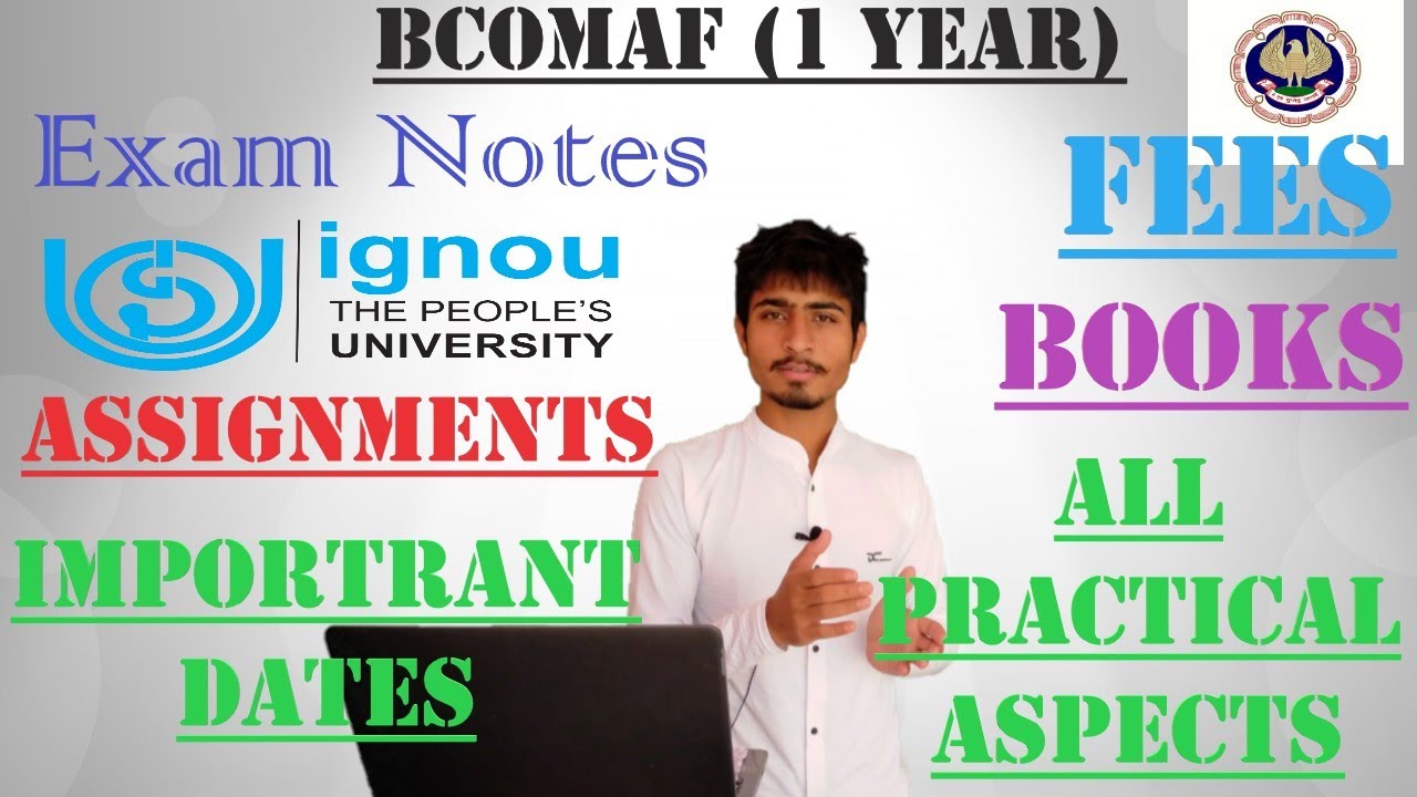 BCOMAF IGNOU in 1 year // Assignments of all 6 subjects /All details ...