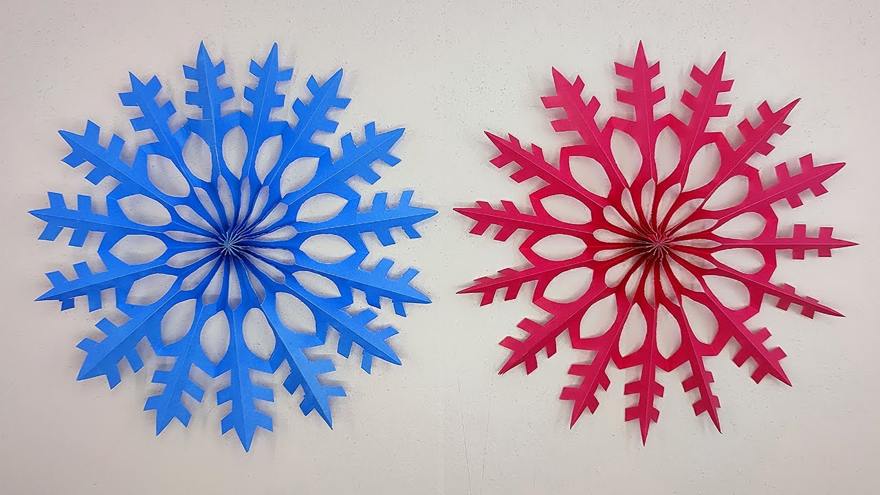 3D PAPER SNOWFLAKE FOR CHRISTMAS DECOR - PAPER SNOWFLAKE - CHRISTMAS ...