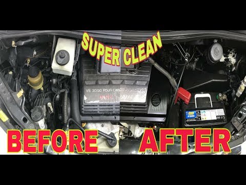How to Clean Engine Bay Wash of TOYOTA ALPHARD by Auto Strada Detailing ...