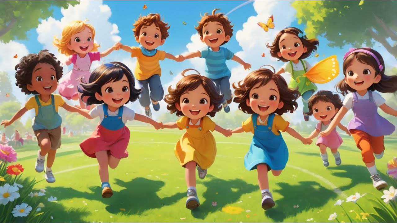 Spin Around In Circle Kids Rhymes Song | Fun & Cheerful Song For Kids ...
