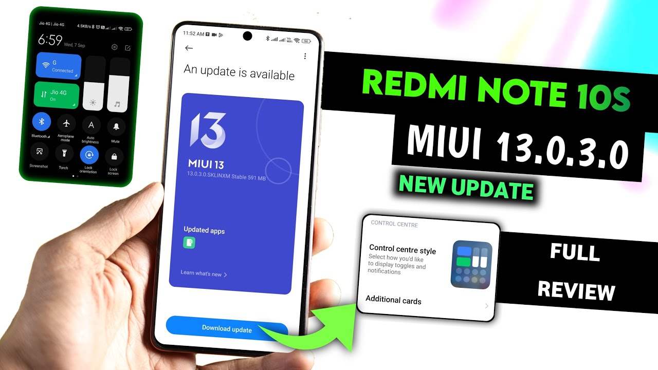 Redmi Note 10S MIUI 13.0.3.0 Update Full Review | Redmi Note 10S New Update - YouTube