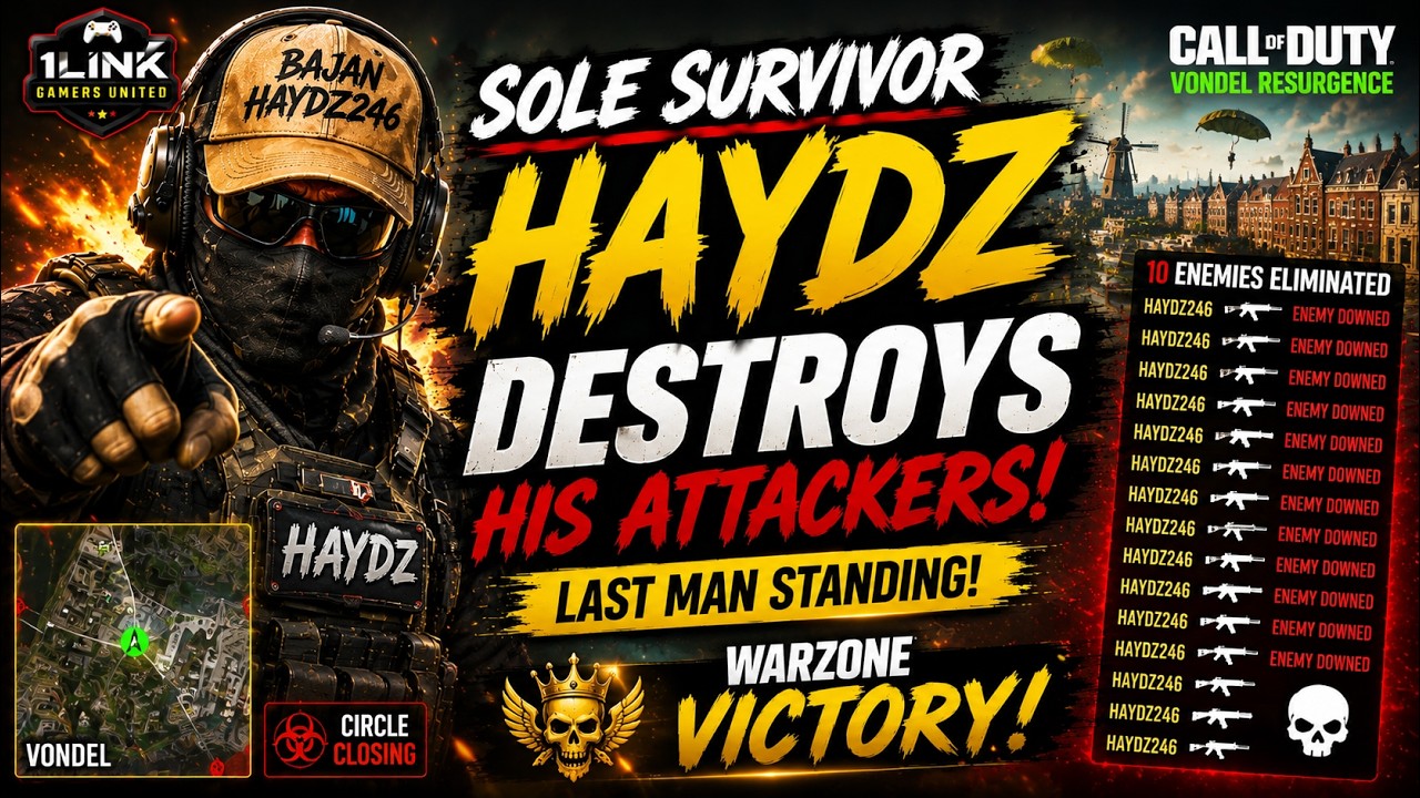Sole Survivor Haydz destroys his attackers on Call Of Duty Vondel ...