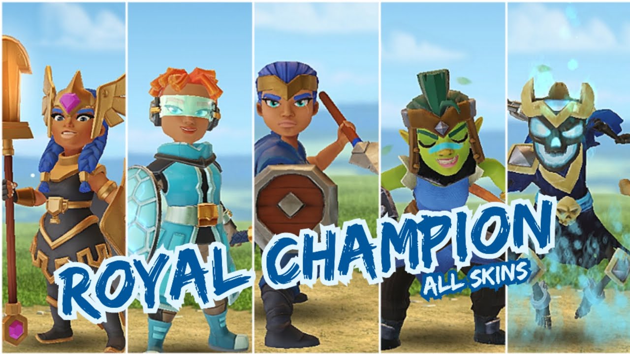 All Skins Of ROYAL CHAMPION | Animation Video | Clash of funz #coc #coc ...