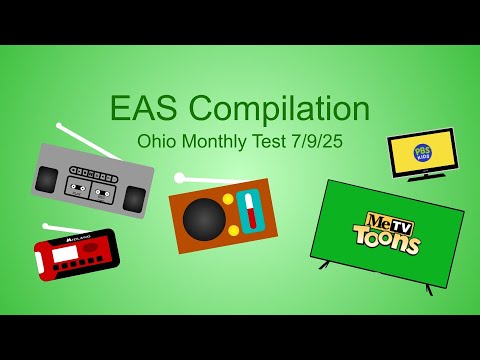 My Ohio EAS Test Compilation 7/9/25 9:48 AM From Cleveland, Ohio - YouTube