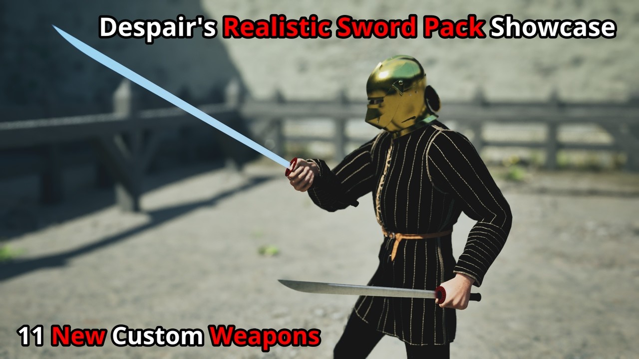 Despair's Realistic Sword Pack Showcase 1 - Katana - Sabre - Greatsword ...