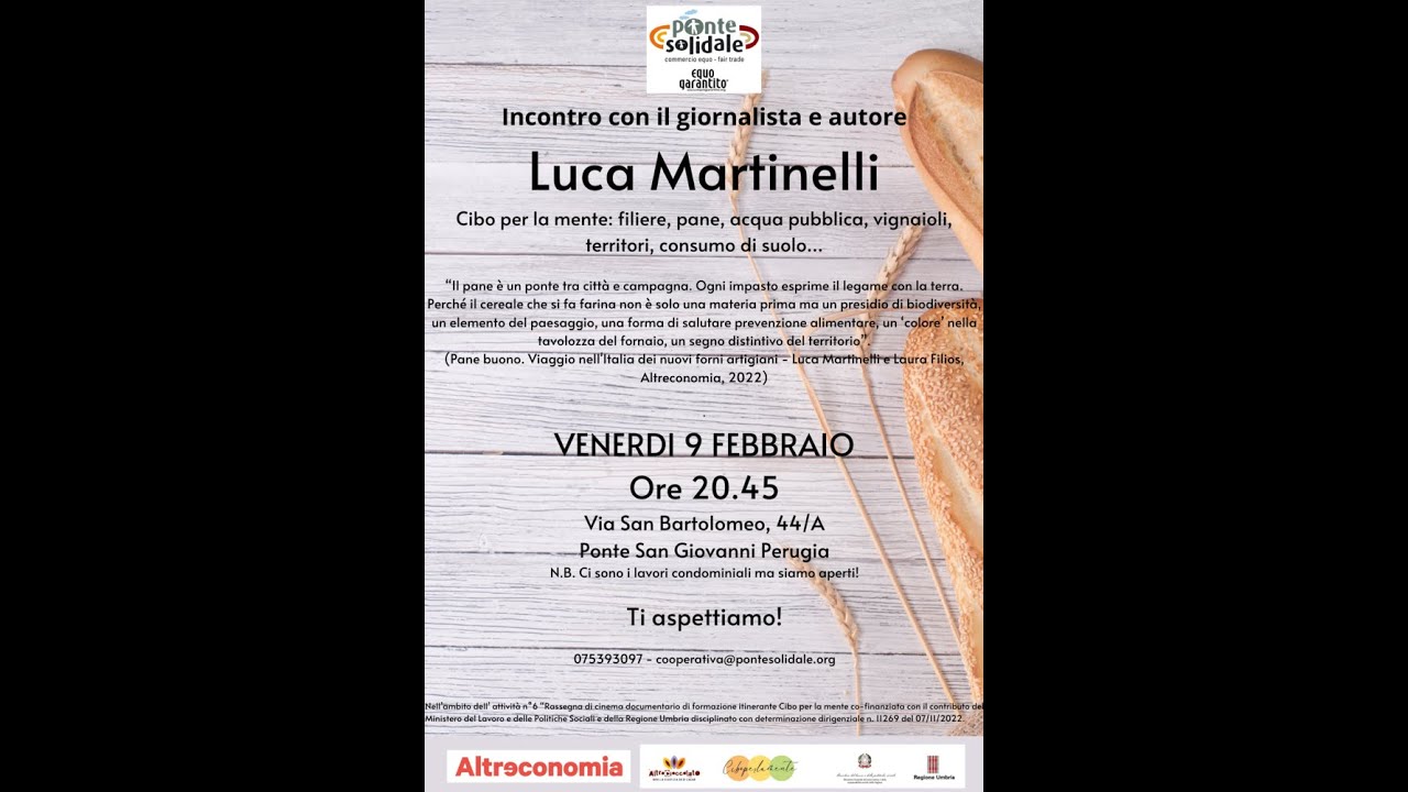 Incontro Con Luca Martinelli 09-02-2024 - YouTube