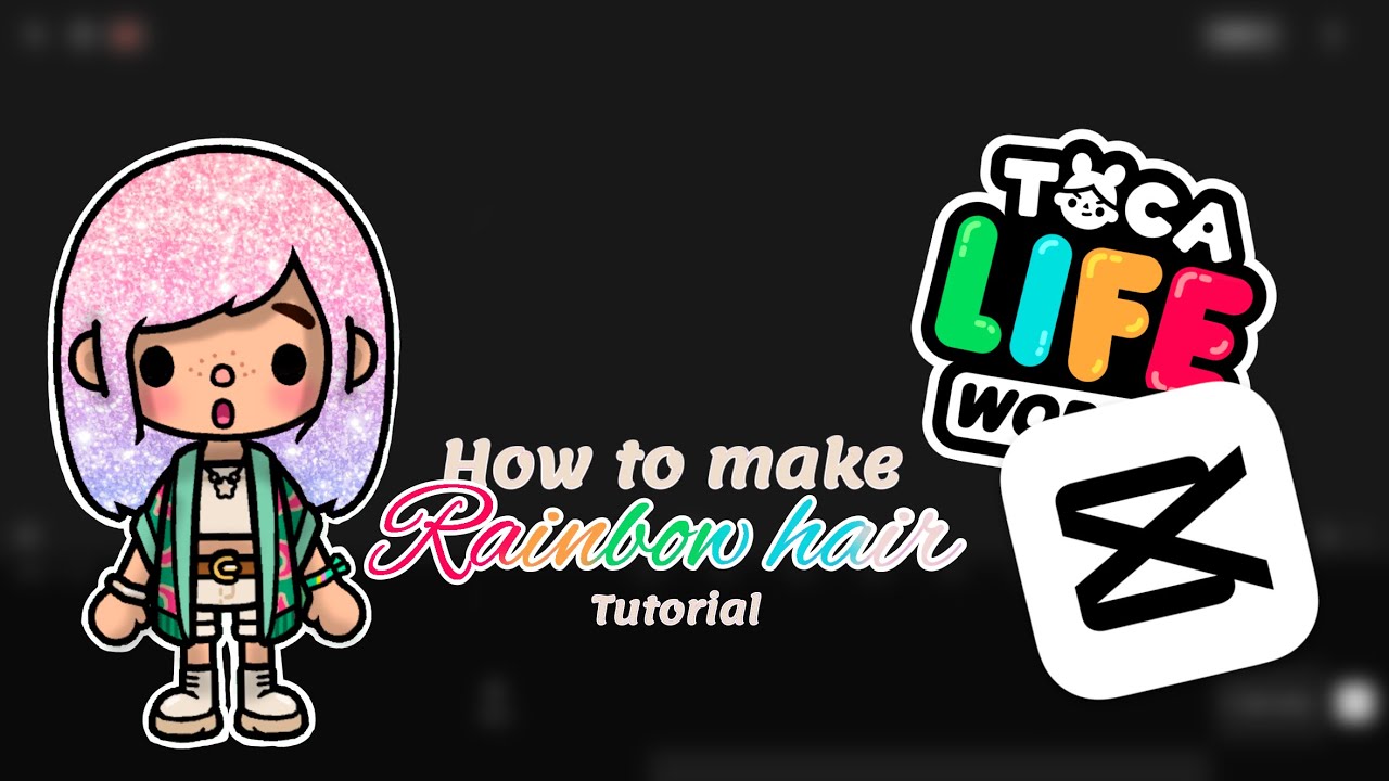 How to make rainbow hair 🌈 | Tutorial | Toca Boca 💕 - YouTube