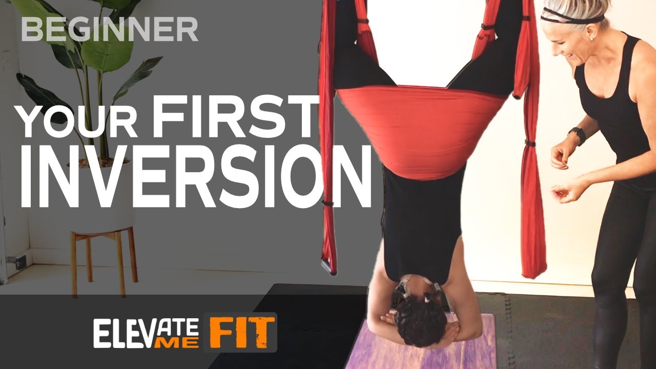 How To Do a Yoga Trapeze INVERSION | Step-By-Step for Beginners - YouTube