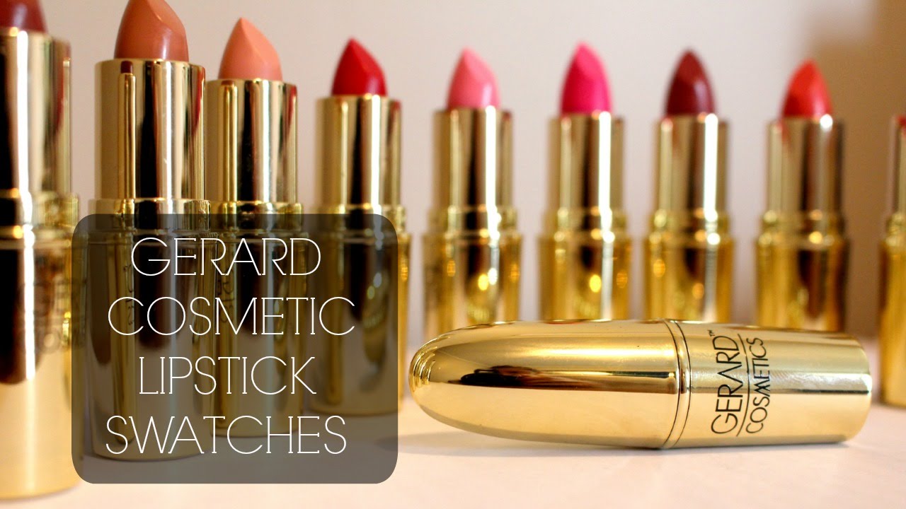 Gerard Cosmetics Lipstick Swatches | TNBeauty94 - YouTube