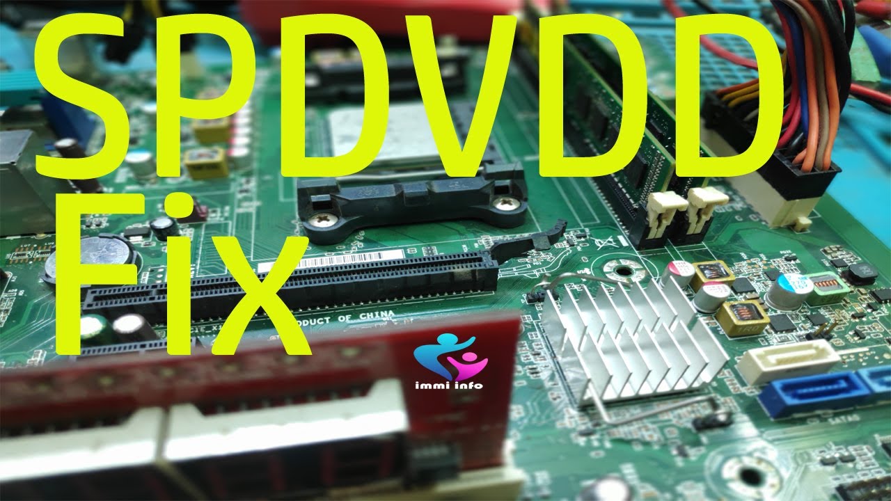 HP DESKTOP MOTHERBOARD SPDVDD MISSING FIX - YouTube
