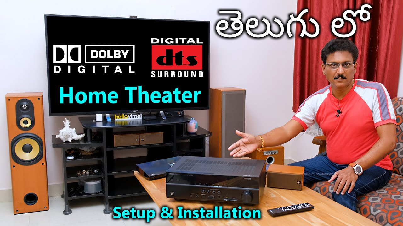 Home Theater Dolby Digital & DTS Setup & Installation in Telugu...🔥 ...