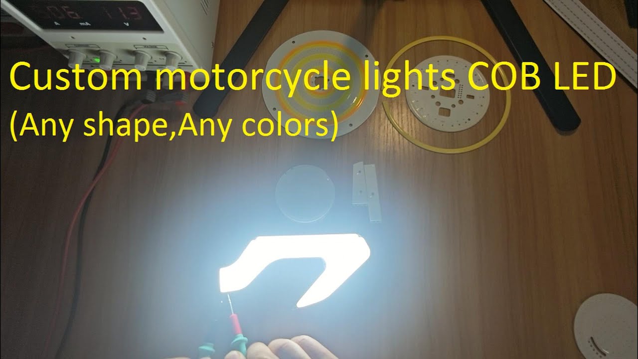 Custom motorcycle lights COB LED--Any shape,Any colors(202509version ...