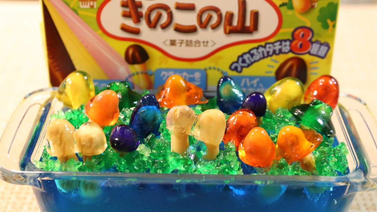 meiji Kinoko no Yama making kit reuse"Gummy Chocorooms" Japanese DIY ...