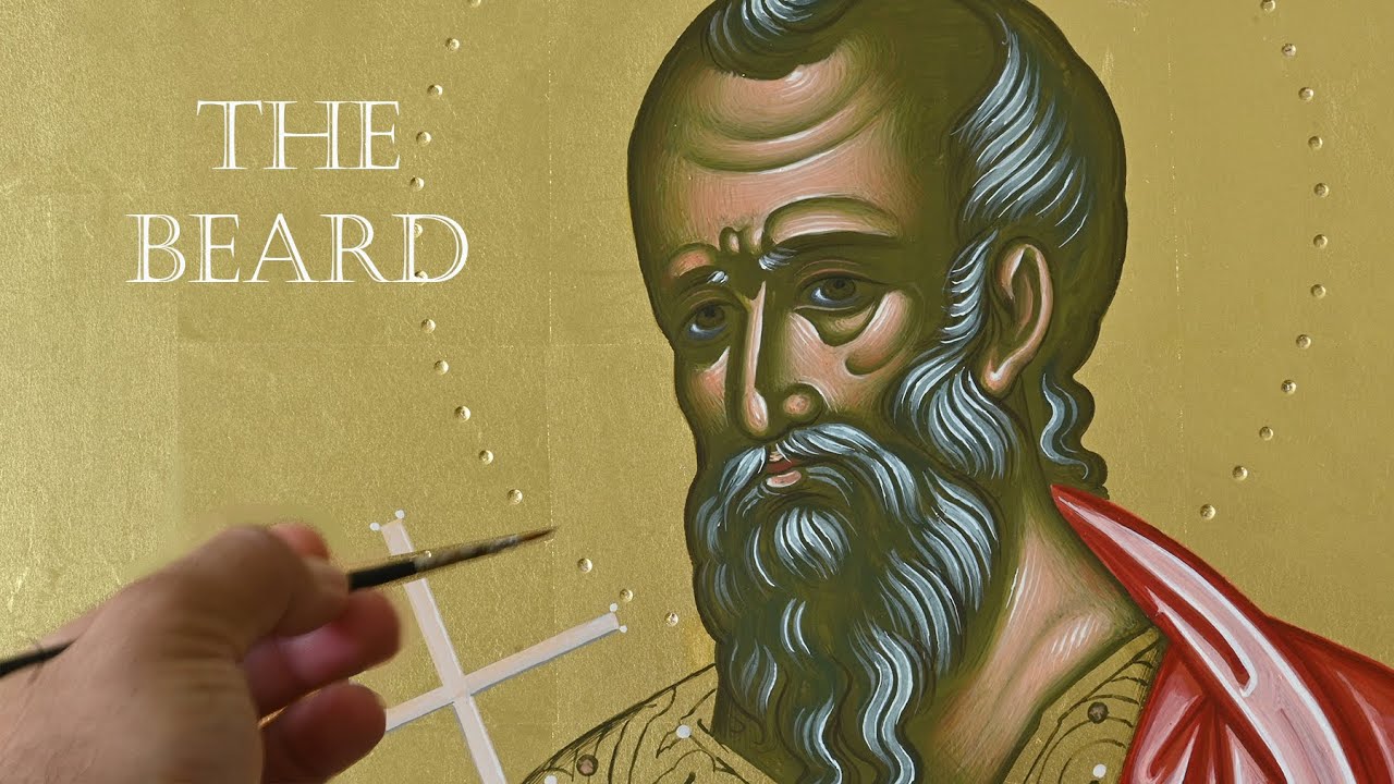 Byzantine Iconography Tutorial - The Beard - Αγιογραφία - YouTube