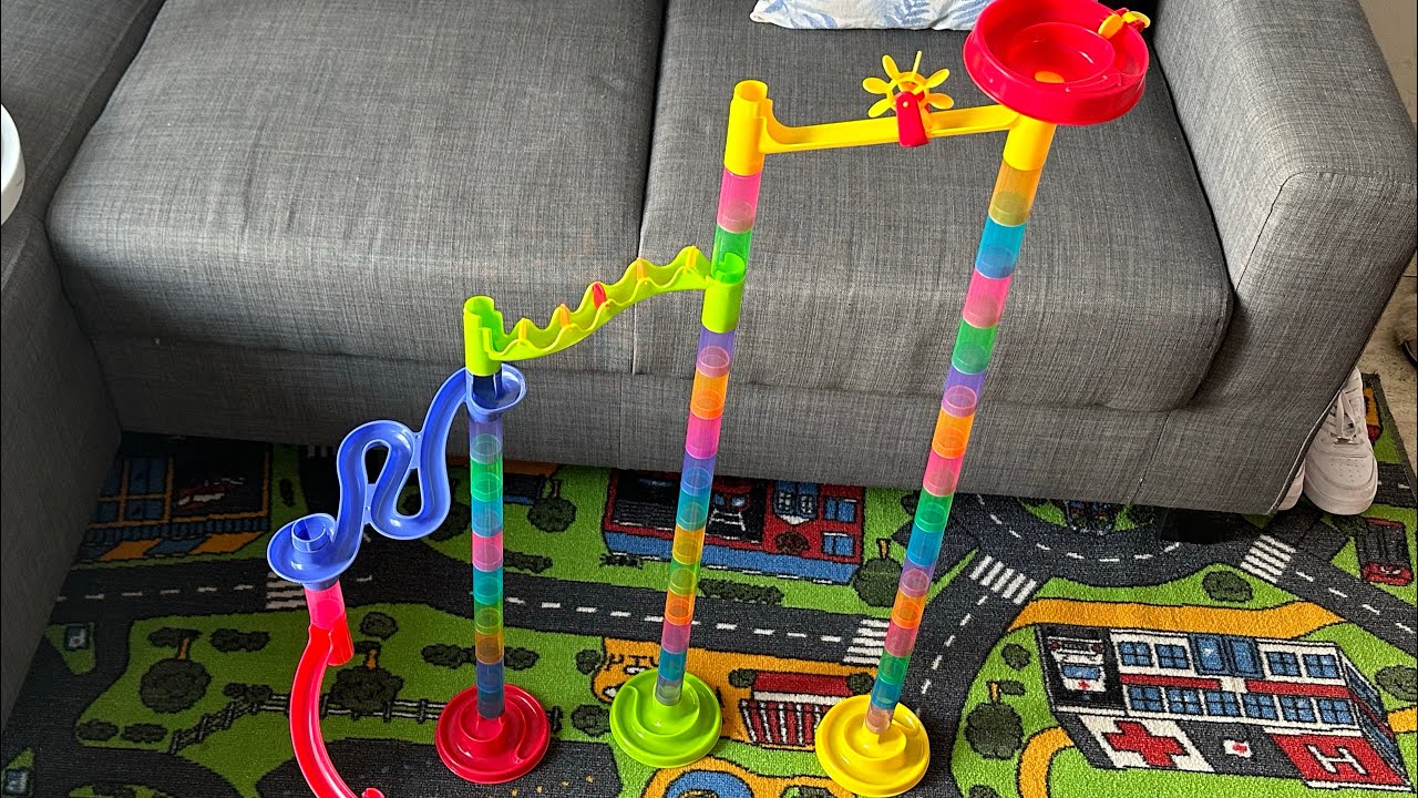 7 different types of marble towers satisfying and relaxing asmr video |Pak Marble Race - YouTube