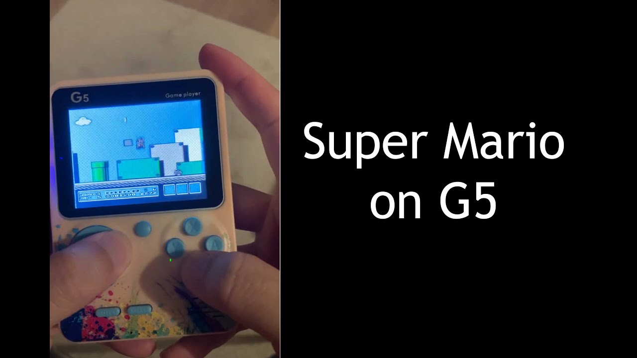 🎮 Retro Fun! Playing Super Mario on Handheld G5 Game Player 🎮 - YouTube