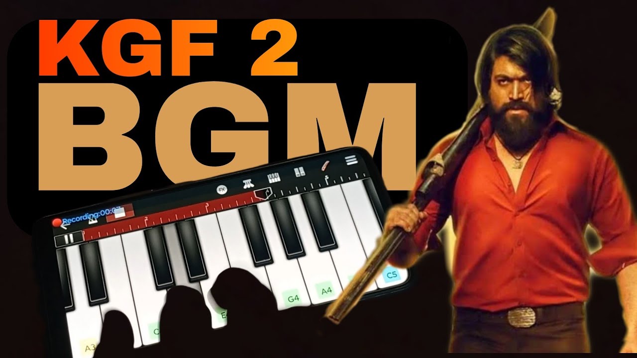Kgf chapter 2 bgm , Rocky Entry , Walkband , piano cover , KGF , Yash ...