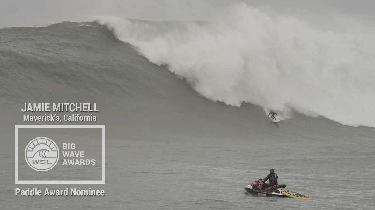 Jamie Mitchell at Mavericks - 2015 Paddle Award Nominee - WSL Big Wave ...