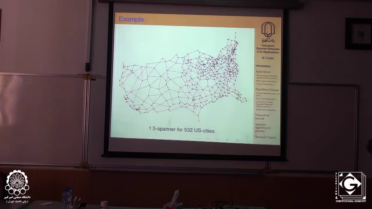 Geometric Spanner Networks and its Applications - Mohammad Farshi - YouTube
