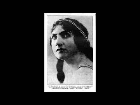 Rae Eleanor Ball (violin) - Melody in F (Anton Rubinstein) (1921) - YouTube