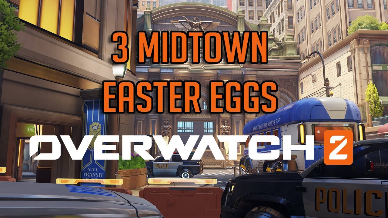 OVERWATCH 2 - 3 MIDTOWN EASTER EGGS - YouTube