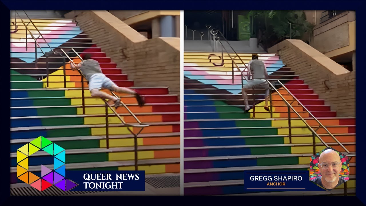 ‘A Hate Climb’ As Man Avoids Rainbow Painted Stairs With Hilarious ...