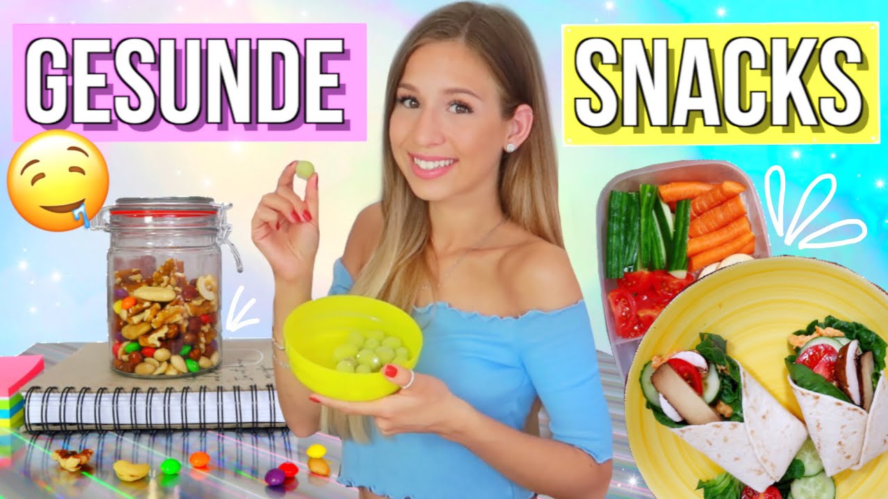 GESUNDE SNACKS FÜR DIE SCHULE 🥑🍇Back to School Snack Ideen - YouTube