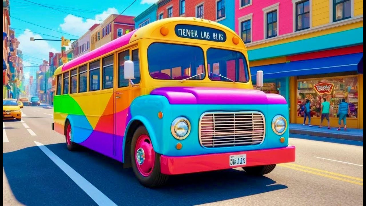 Wheels on the Bus | Fun Transportation Song for Kids | Nursery Rhymes ...