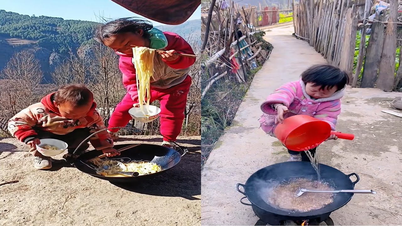 Cooking in Rural Life: The Little Chef's Mission to Feed the Poor - YouTube