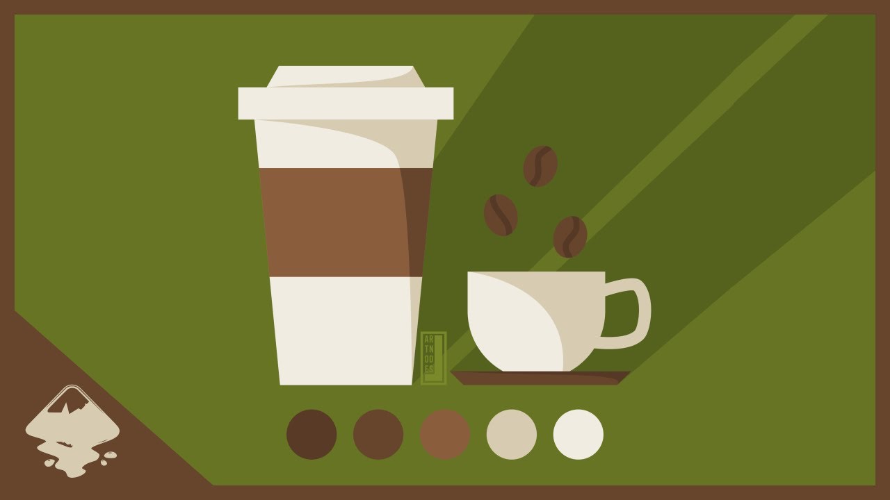 Freshly Brewed! | Coffee Cup | Inkscape Speedart - YouTube