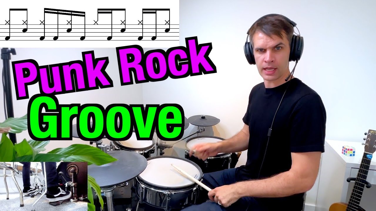 Punk Rock Groove - DRUM LESSON - YouTube