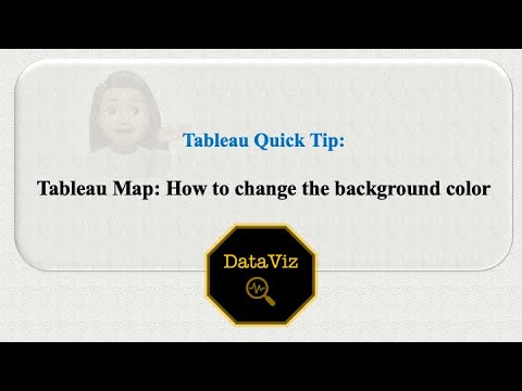Tableau Quick Tip : How to change the background color of a map in # ...