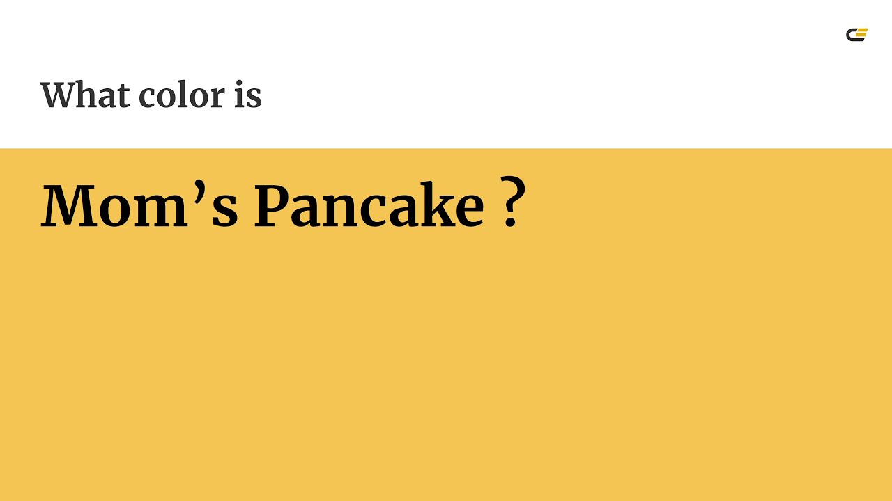 Mom’s Pancake color #f5c553 hex Cool Yellow color f5c553 - YouTube