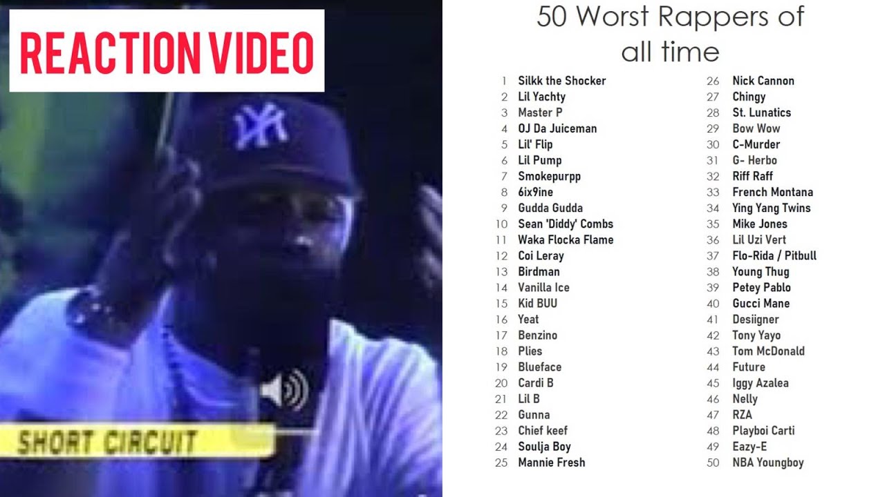 Short Circuit Reacts To Viral 50 Worst Rappers List! - YouTube