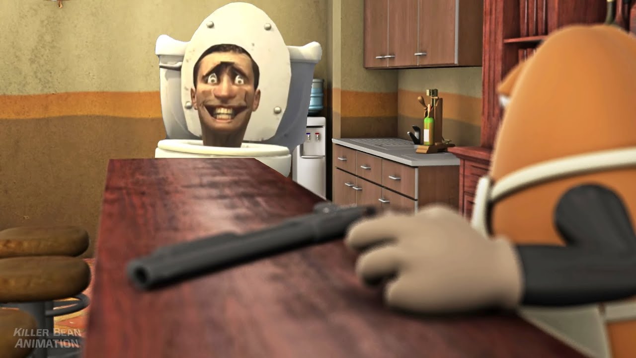 killer bean accidentally spawns a skibidi toilet - YouTube