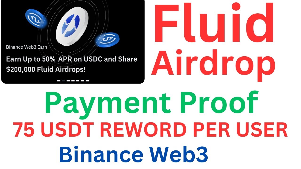 Fluid Airdrop Payment Proof | Fluid Token Receive | 75 USDT Profit ...