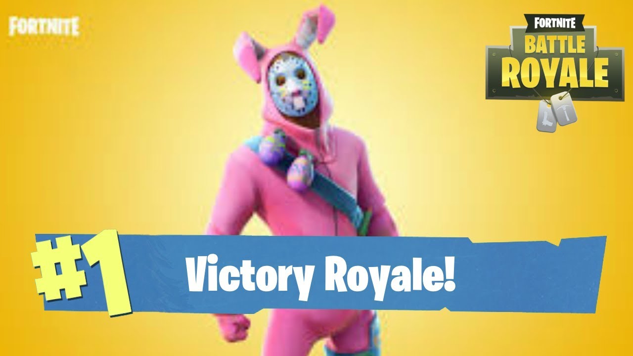 Fortnite first person to get a Victory Royale as a Rabbit Raider - YouTube